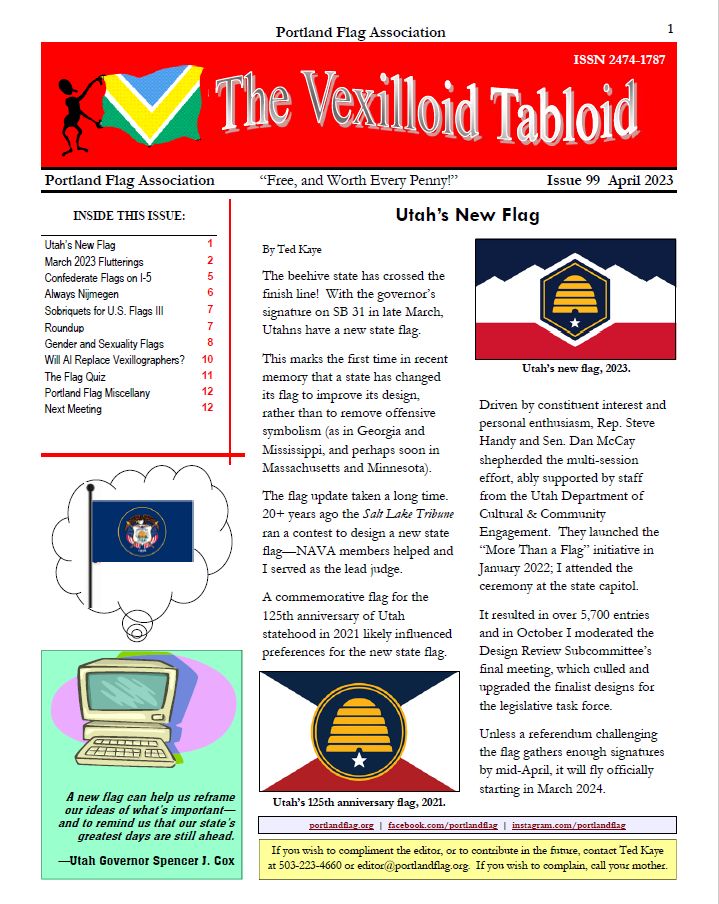 Vexilloid Tabloid #99 – Portland Flag Association